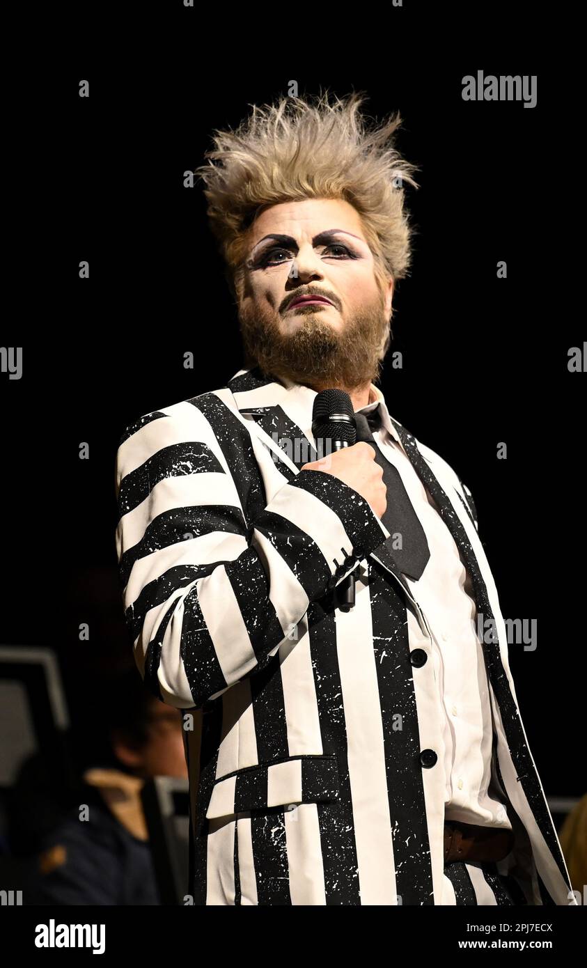 Berlin, Germany. 31st Mar, 2023. Kay Ray, performer from Circus Flic ...