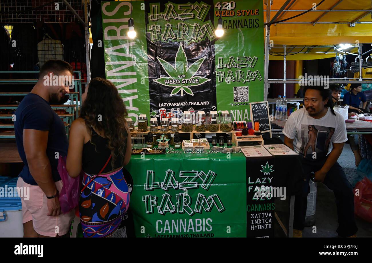 Marijuana weed stall hi-res stock photography and images - Alamy