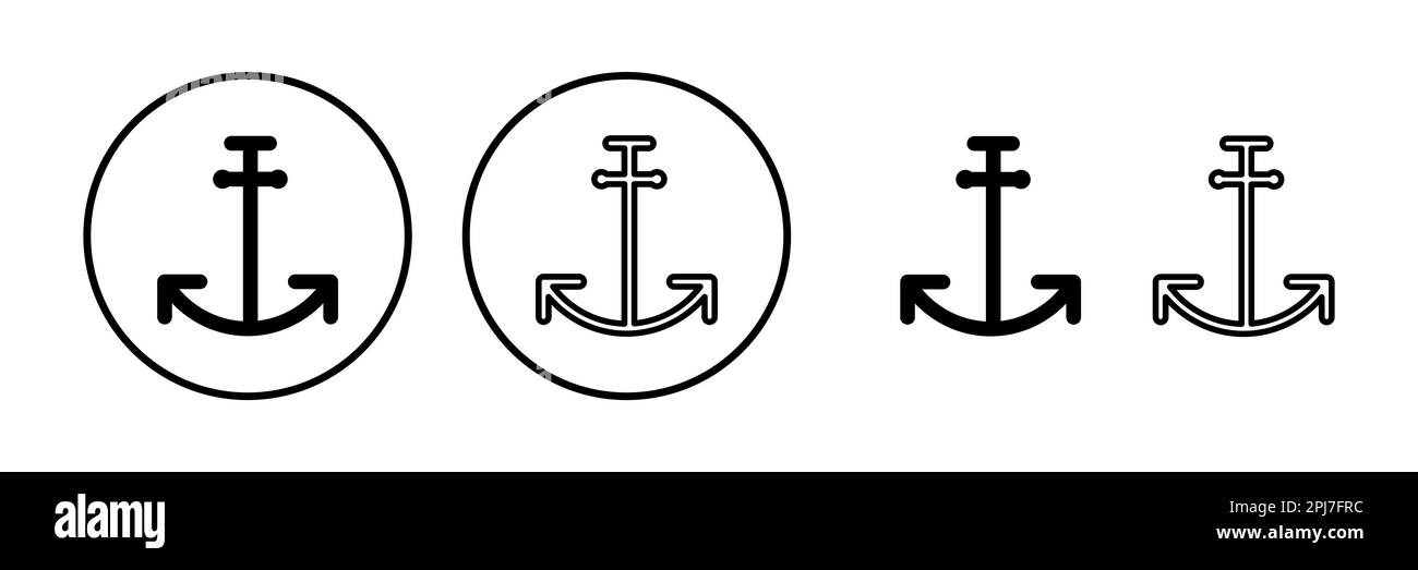 Anchor icon vector. Anchor sign. marine symbol Stock Vector Image & Art ...