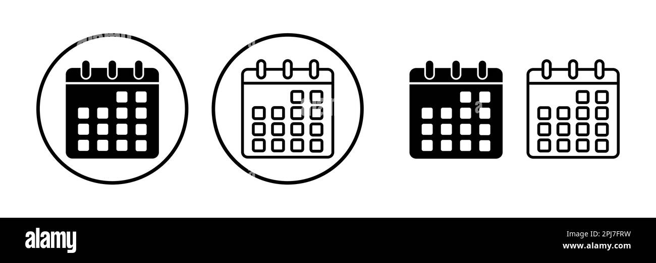 calendar icon vector. Calender symbol Stock Vector Image & Art - Alamy