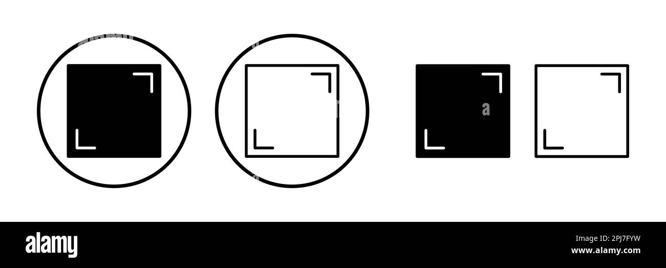 Fullscreen icon vector. expand fullscreen icon Stock Vector Image & Art ...