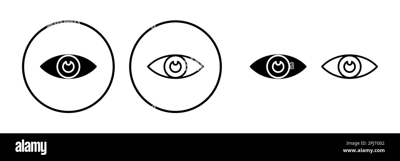 Eye icon. Look and Vision icon. Eye vector icon Stock Vector Image ...
