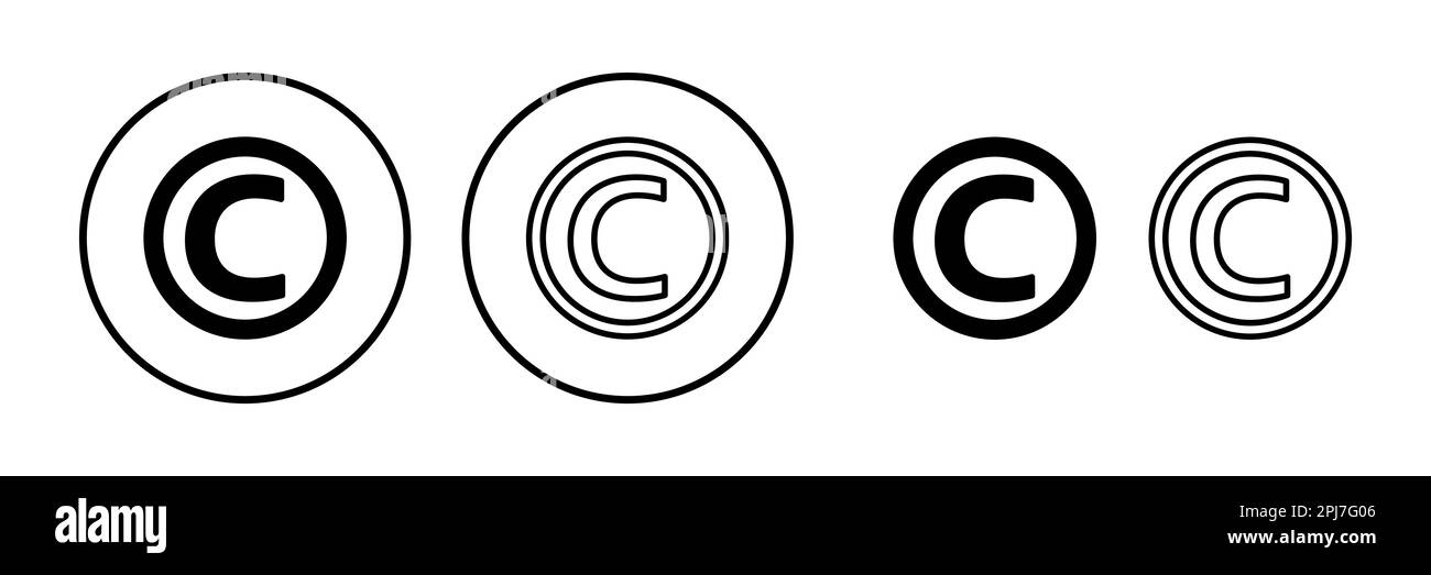 Copyright icon vector. copyright symbol Stock Vector Image & Art - Alamy