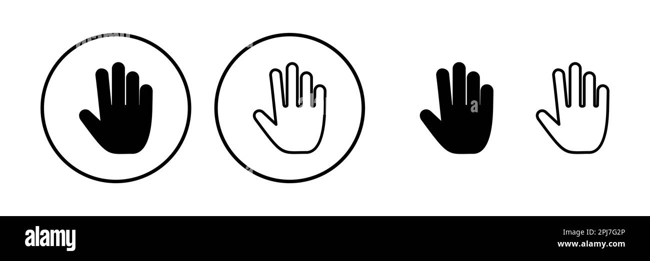 Hand icon vector. hand symbols. palm Stock Vector Image & Art - Alamy