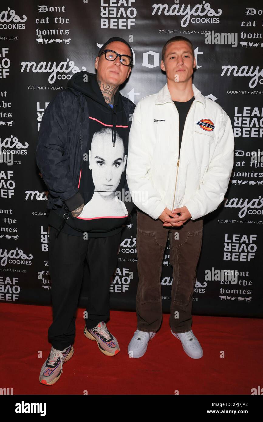 Woodland HIlls, California, USA. 30th March, 2023. Toby Morse and son ...