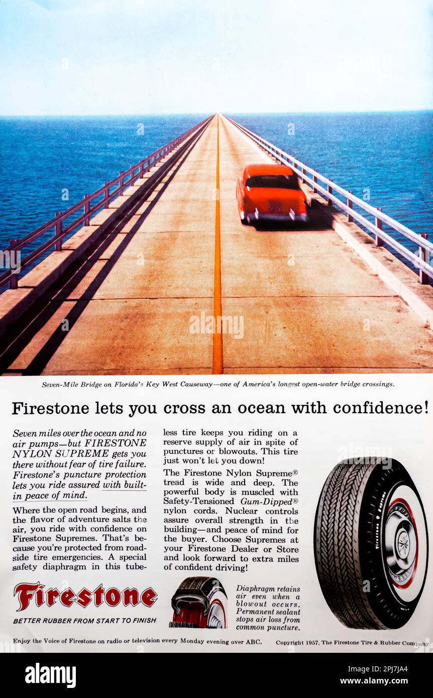 Firestone ad hi-res stock photography and images - Alamy