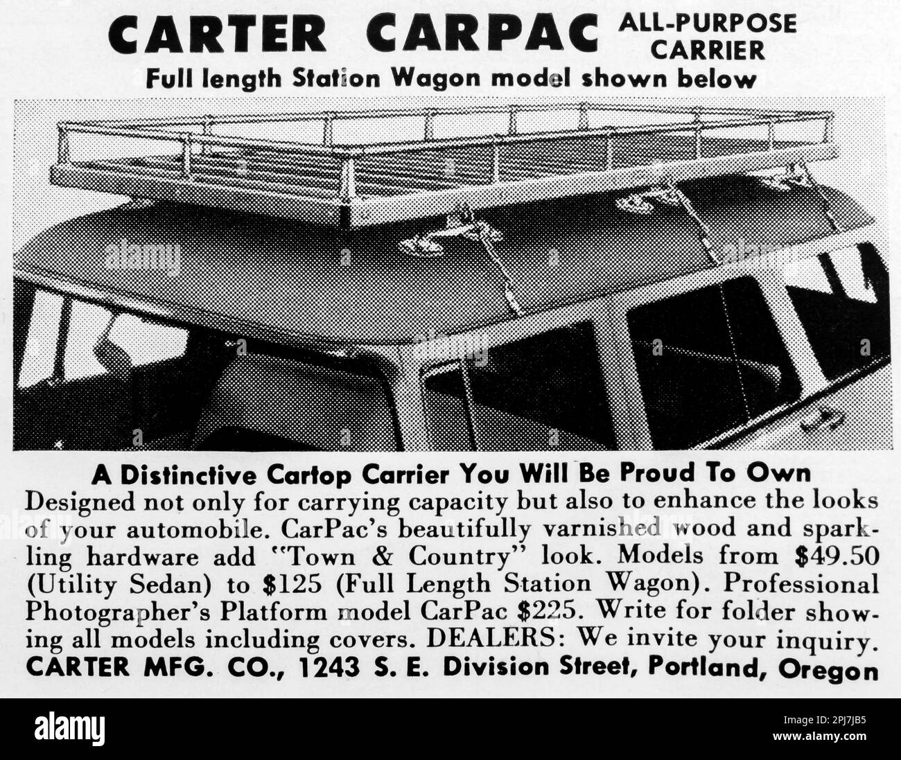 Cartop carrier station wagons hi-res stock photography and images - Alamy
