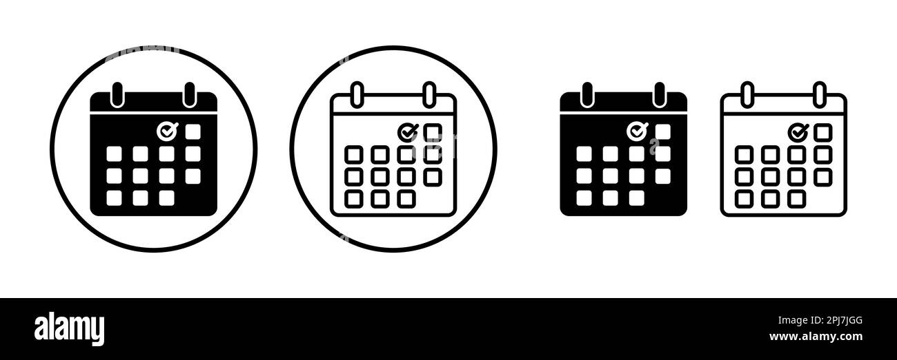 calendar icon vector. Calender symbol Stock Vector Image & Art - Alamy