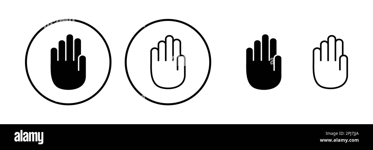 Hand icon vector. hand symbols. palm Stock Vector Image & Art - Alamy