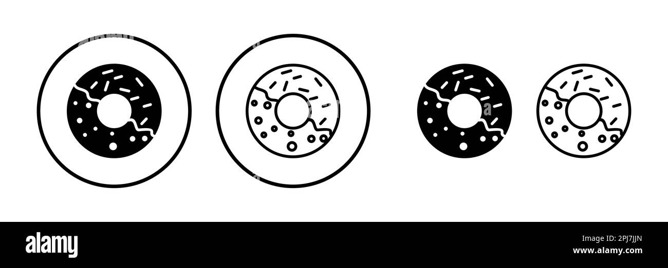 Donut icon vector. doughnut icon. donut logo Stock Vector Image & Art ...
