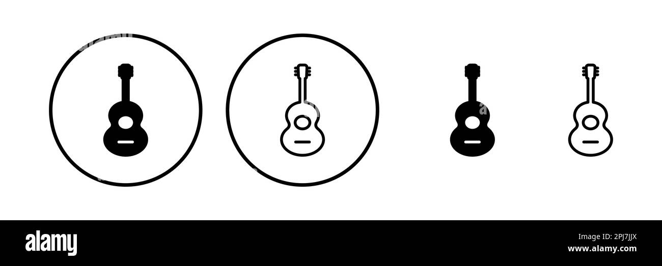 Guitar icon vector. musical instrument sign Stock Vector Image & Art ...