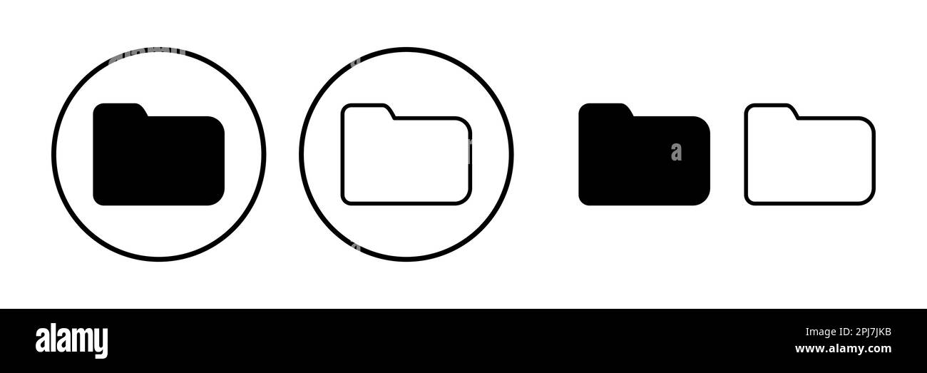 Folder icon vector. document folder icon Stock Vector Image & Art - Alamy