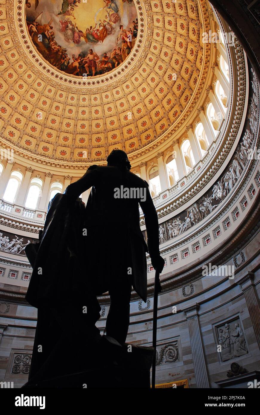 George Washington Inside the US Capitol Stock Photo - Alamy