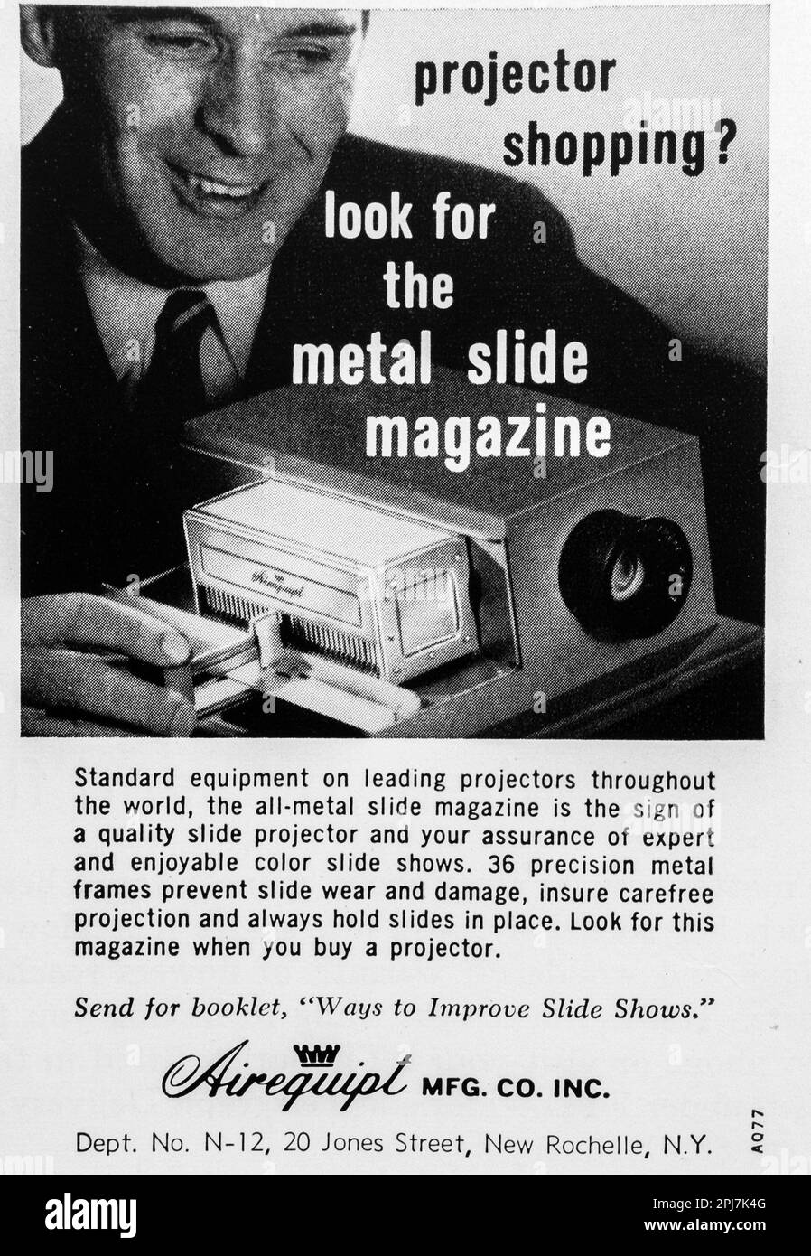 Airequipt slide projector advert in a Natgeo magazine, December 1959 ...