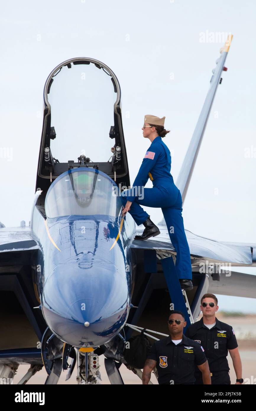 March 11, 2023, El Centro, California, USA: After completing her first ...
