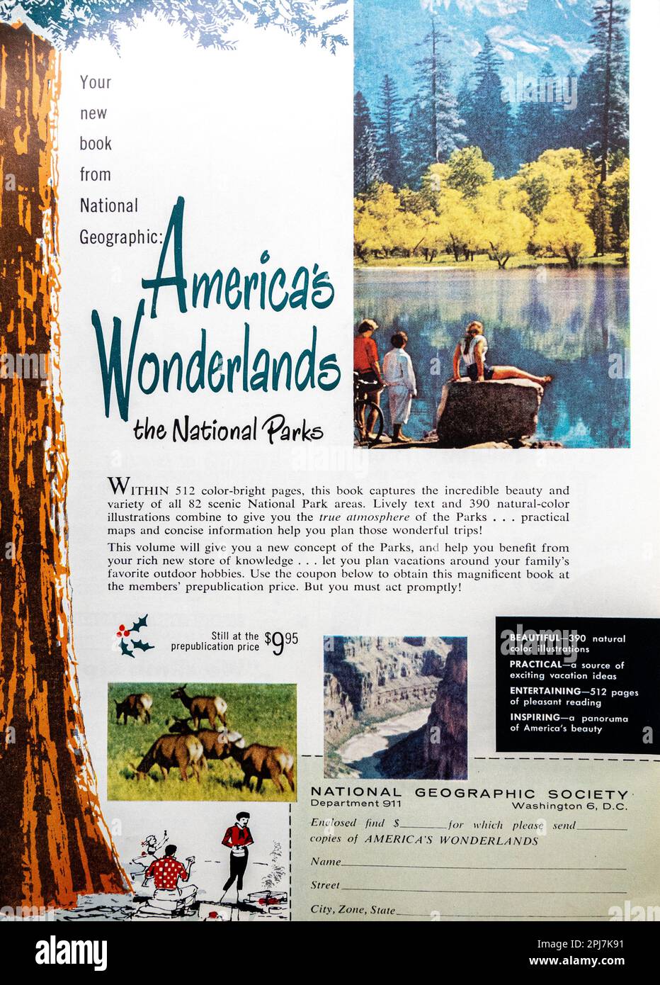 America's Wonderlands book by National geographic society advert in a ...