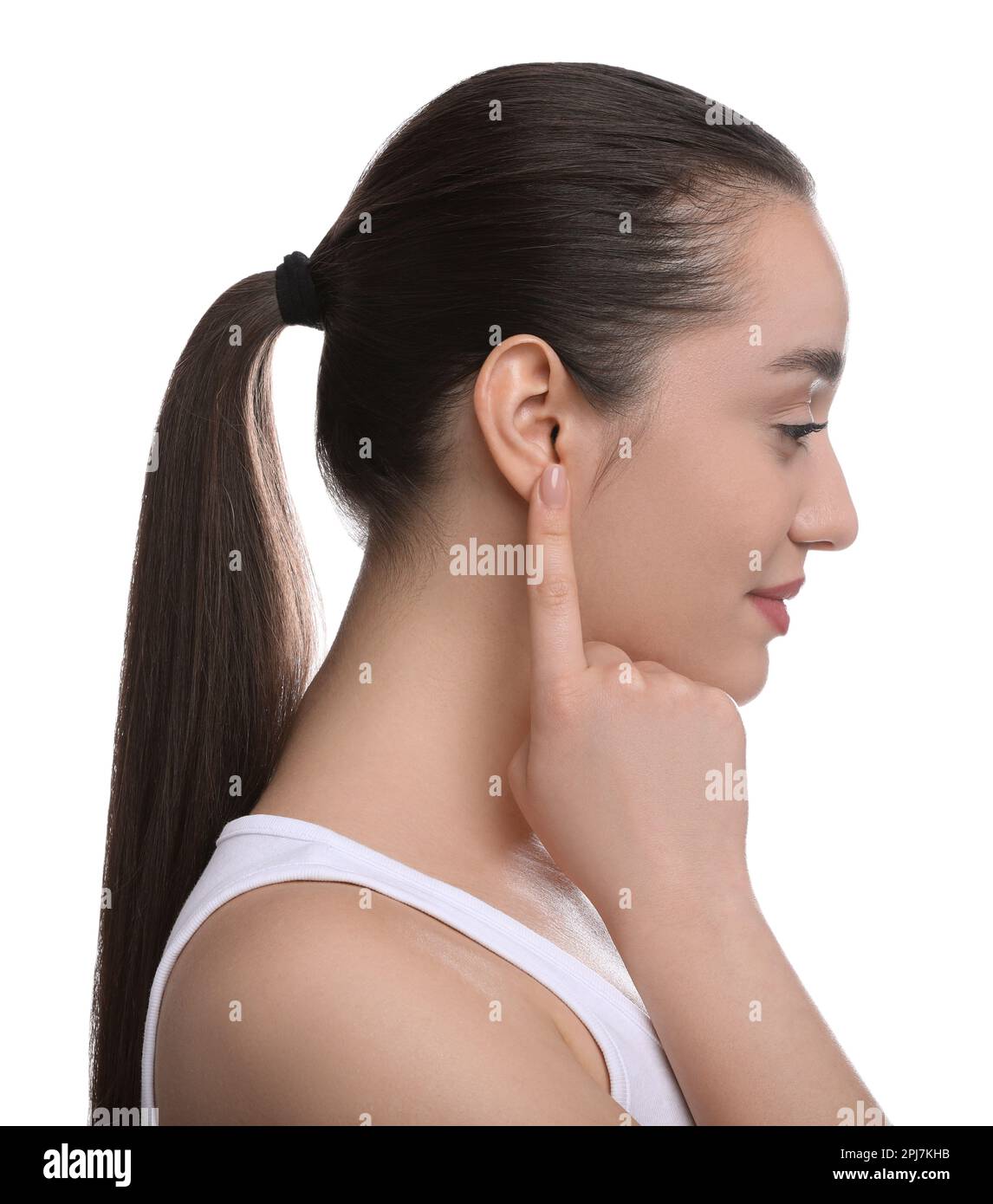 Earlobe woman hi-res stock photography and images - Alamy