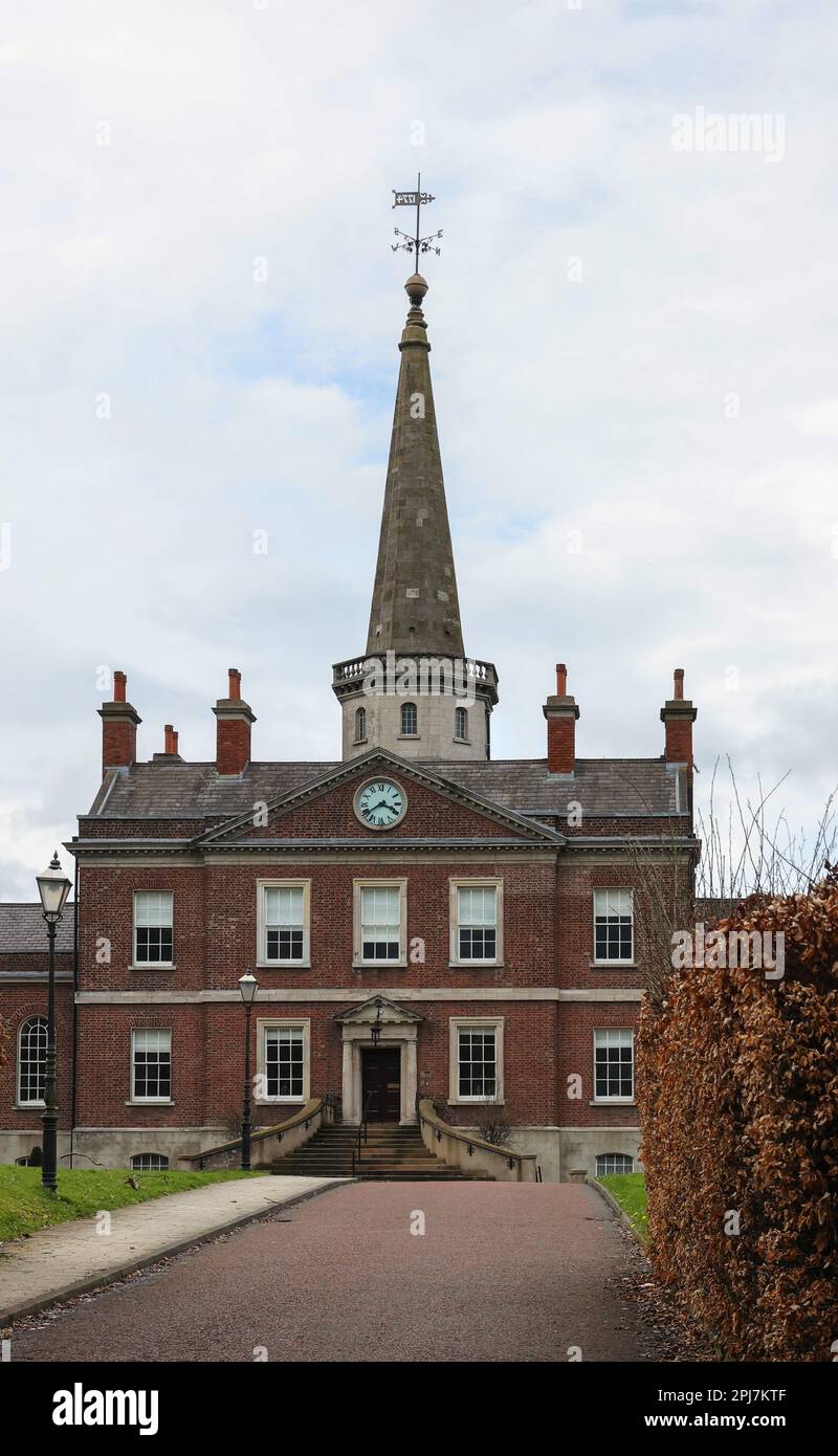 Georgian architecture Belfast, Front elevation facade of Clifton House ...