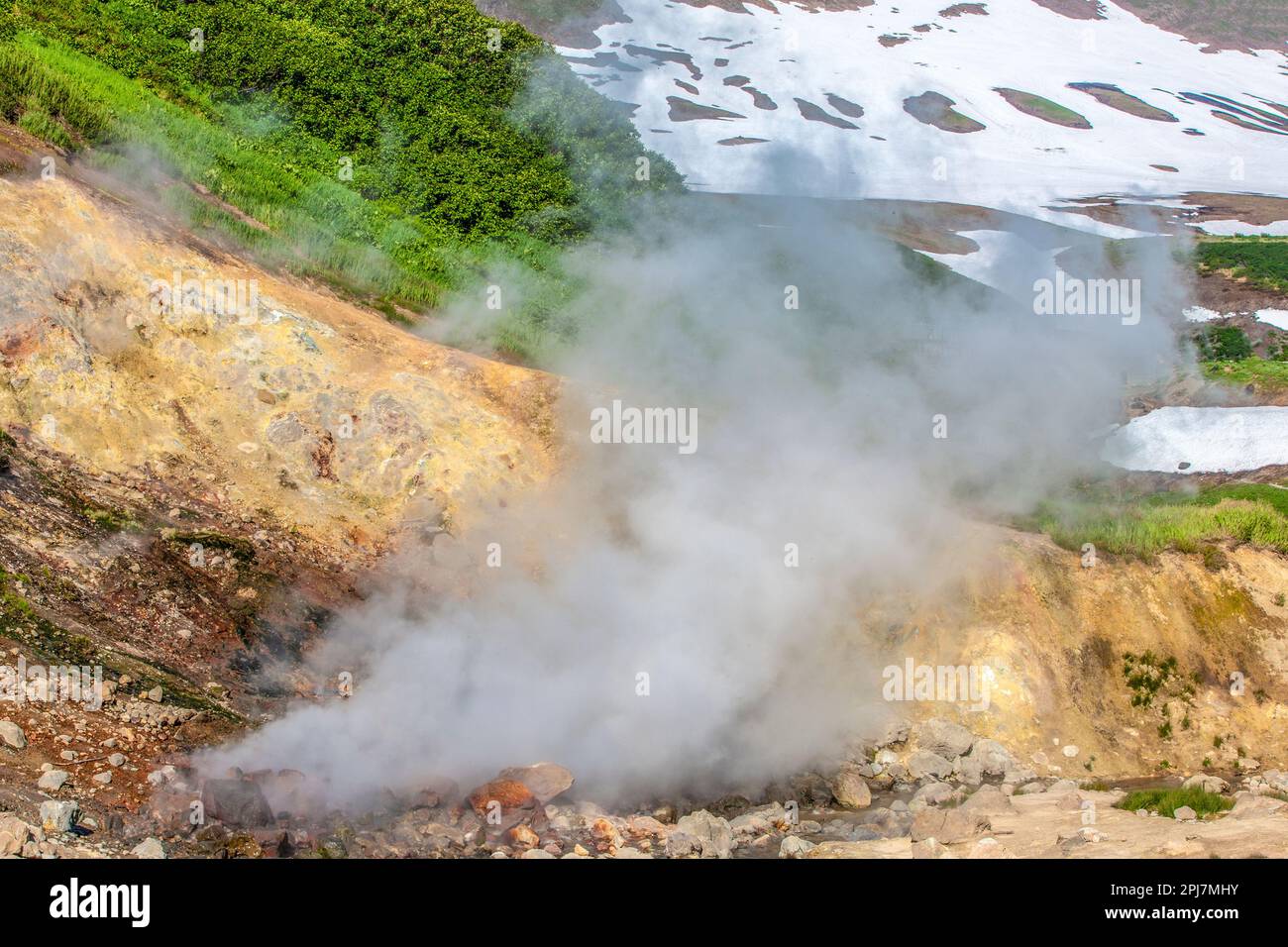 Valley of Geysers, Kronotsky Nature Reserve, Kamchatka Peninsula Stock ...