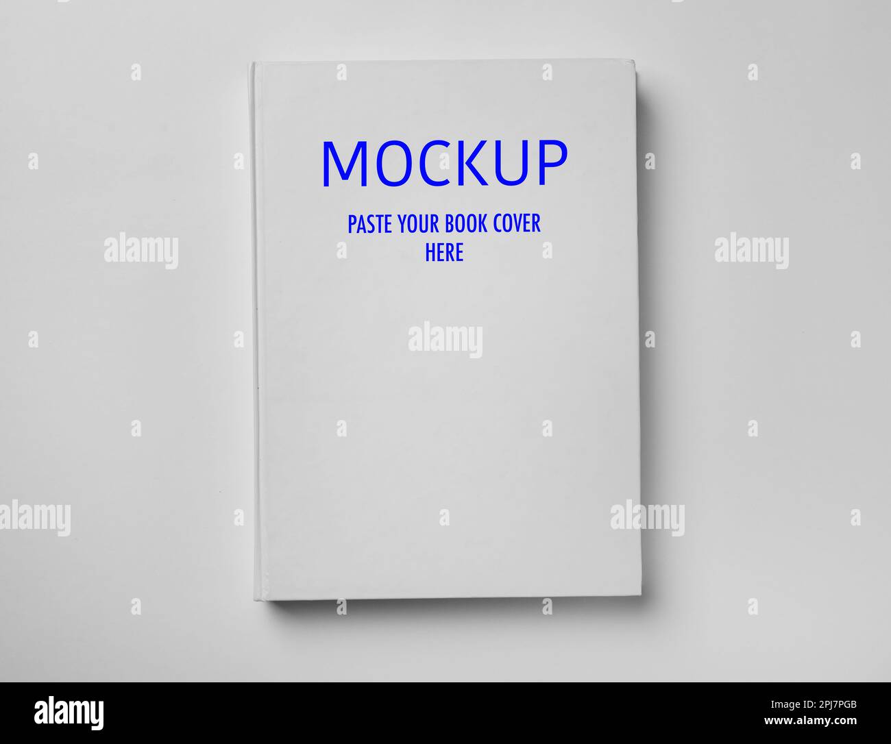 Book with text Mockup, Paste Your Book Cover Here on white background ...