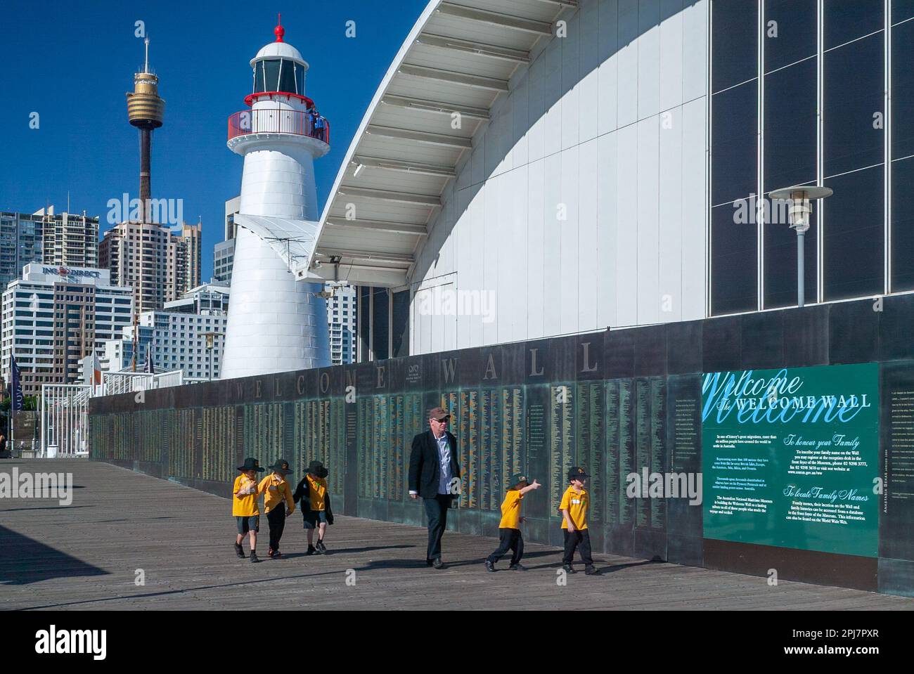 The Welcome Wall is a prominent feature of the Australian National ...