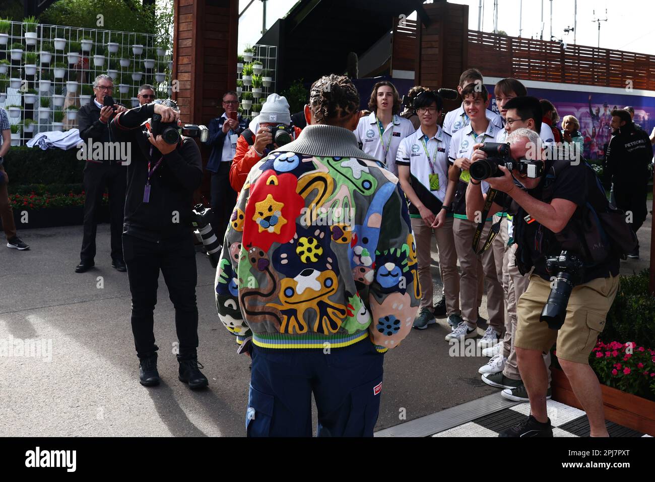 Melbourne, Australia. 01st Apr, 2023. Lewis Hamilton (GBR) Mercedes AMG ...
