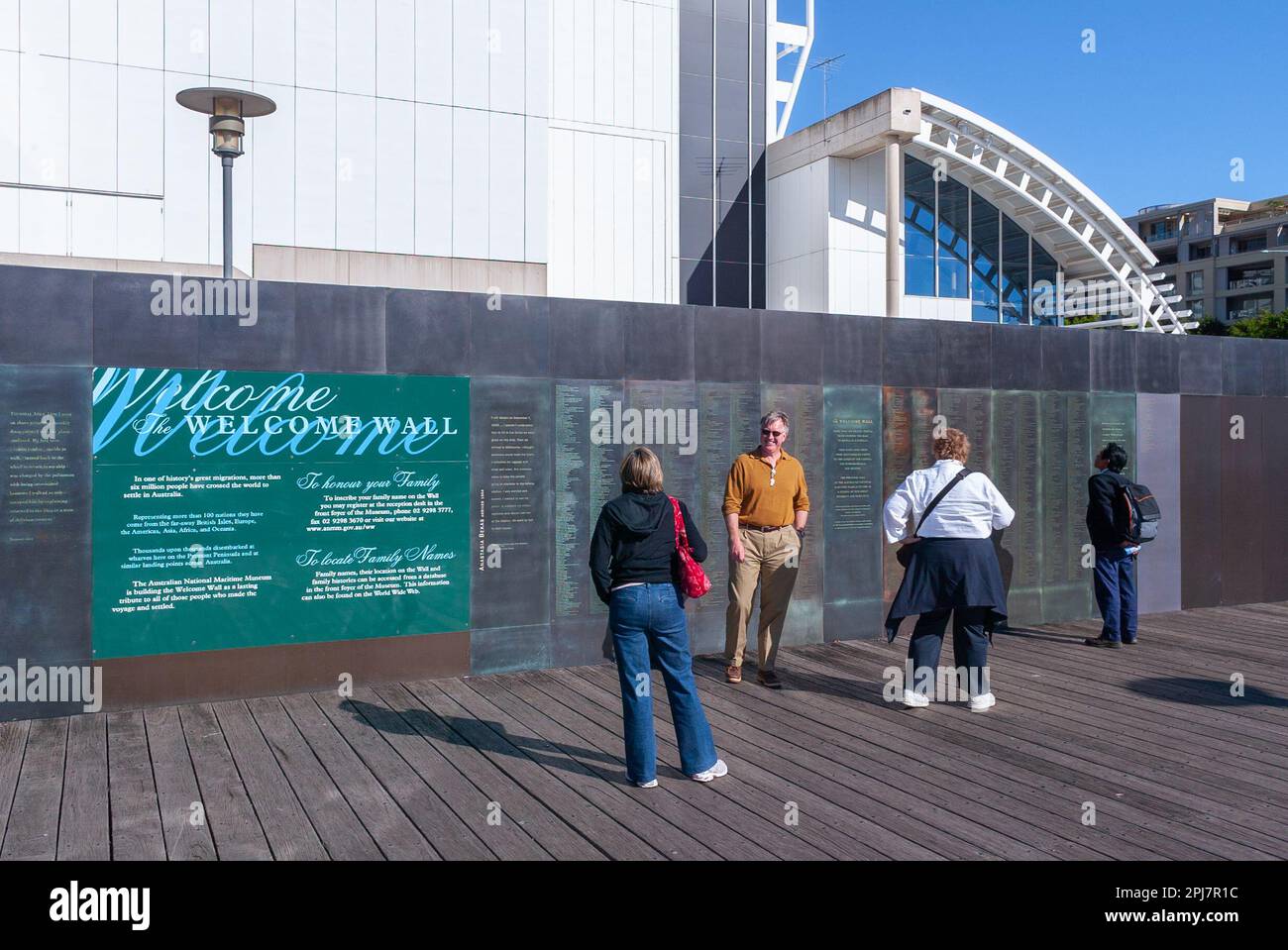 The Welcome Wall is a prominent feature of the Australian National ...