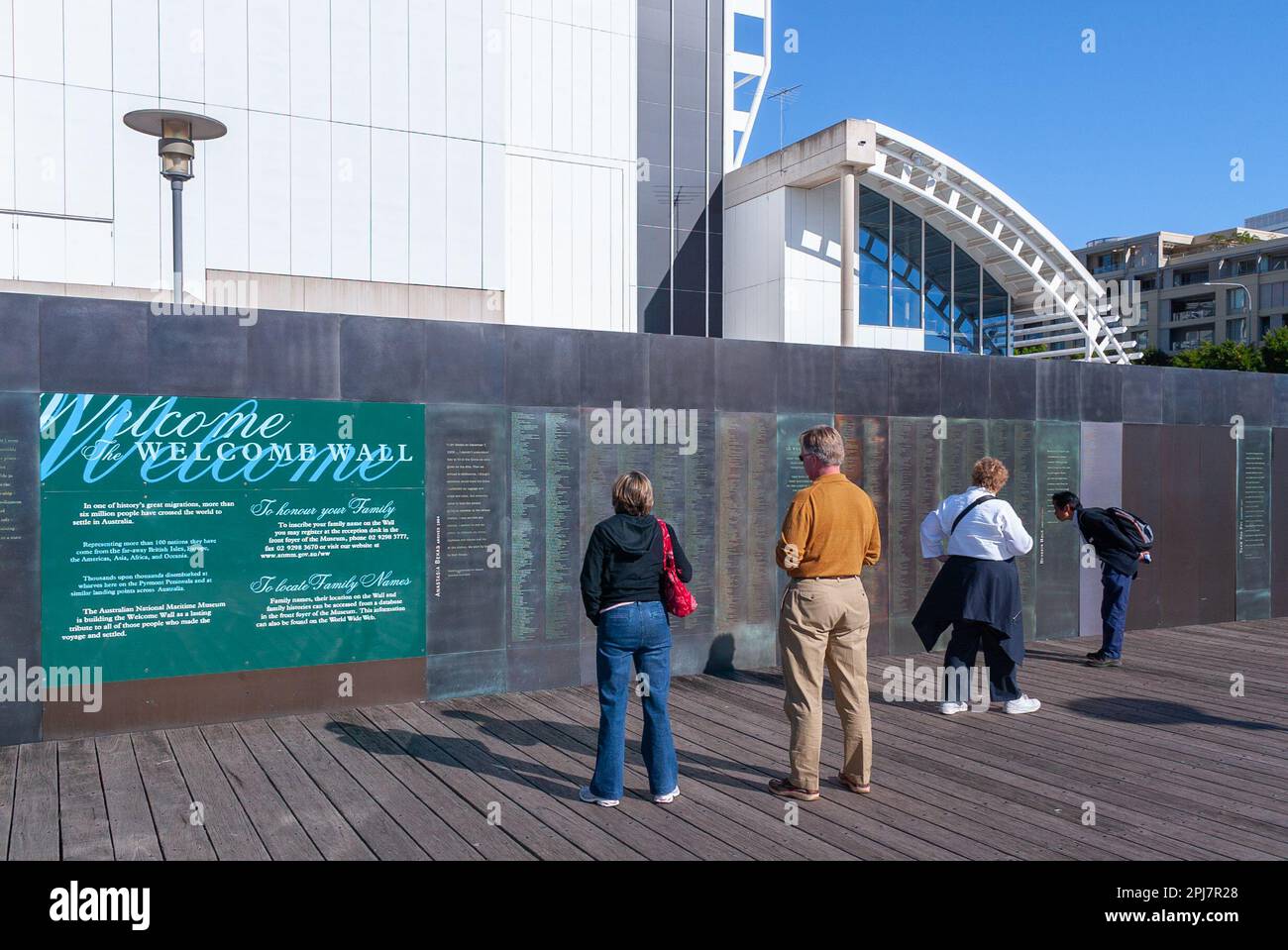 The Welcome Wall is a prominent feature of the Australian National ...