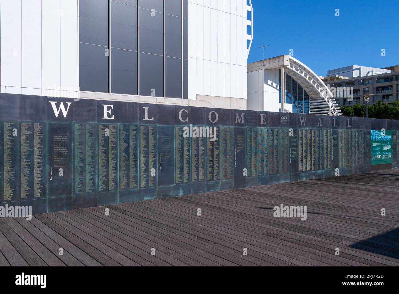 The Welcome Wall is a prominent feature of the Australian National ...