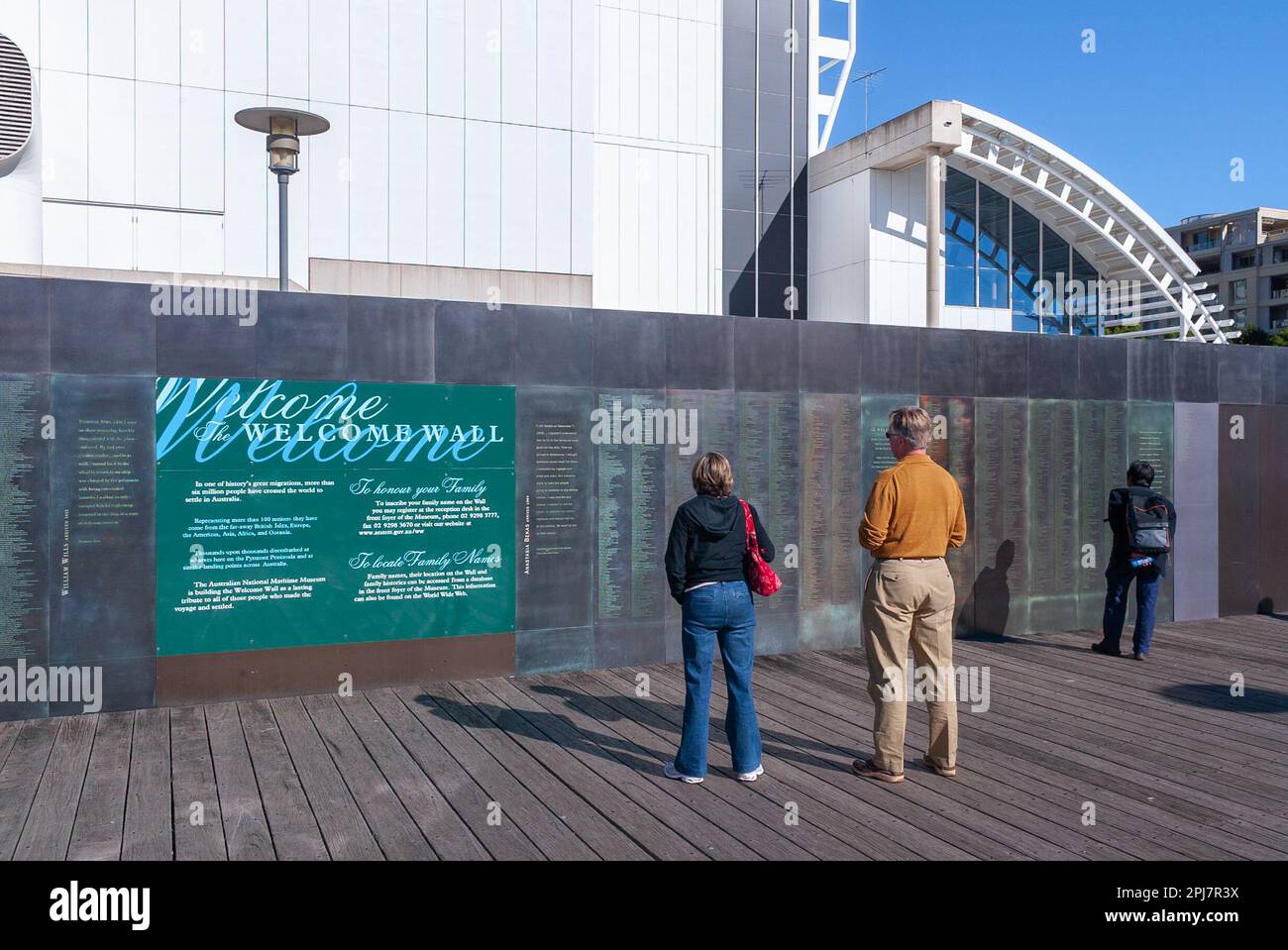 The Welcome Wall is a prominent feature of the Australian National ...