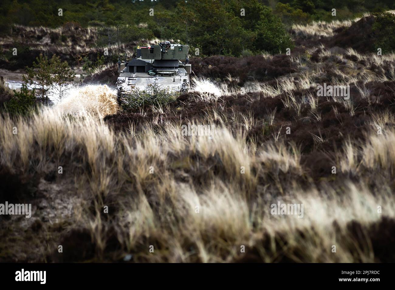Danish soldiers with the 1st Artillery Battalion conduct a live-fire ...