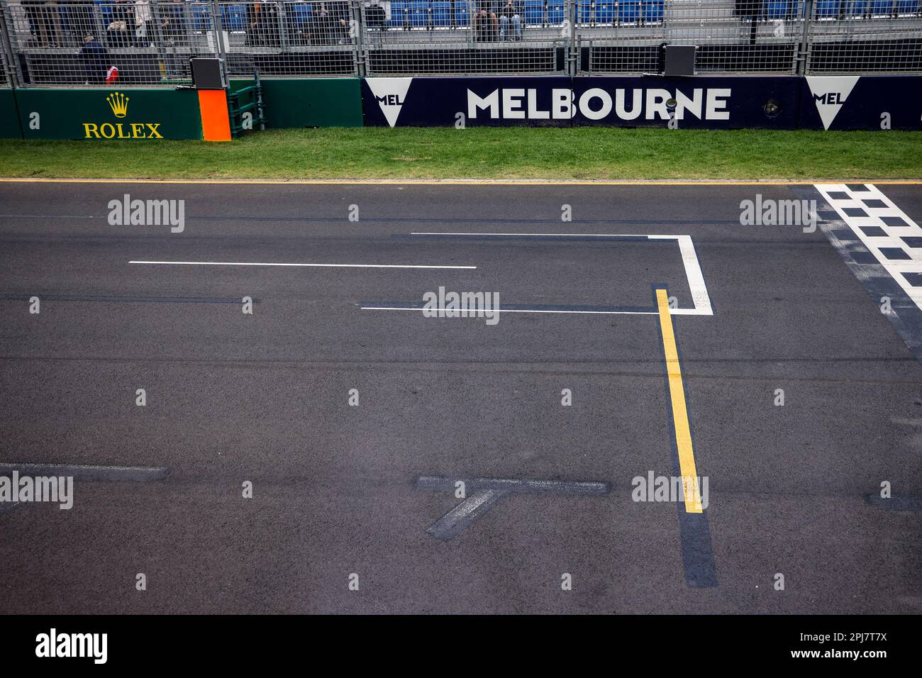 Melbourne, Australie. 01st Apr, 2023. Grid box during the Formula 1 Rolex Australian Grand Prix ...