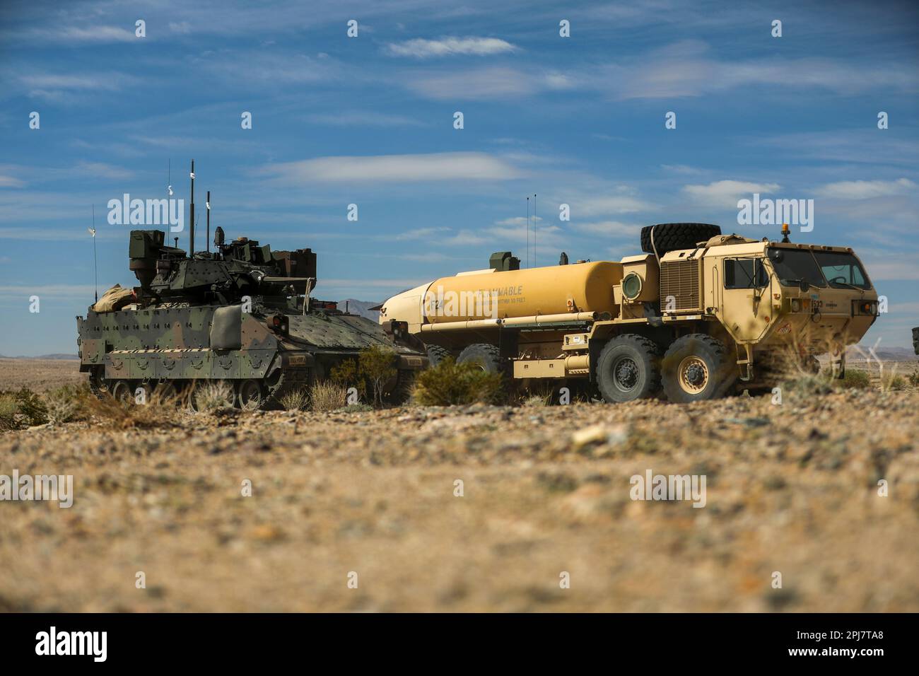A modernized M2A4 Bradley Fighting Vehicle, assigned to the "Spartan ...