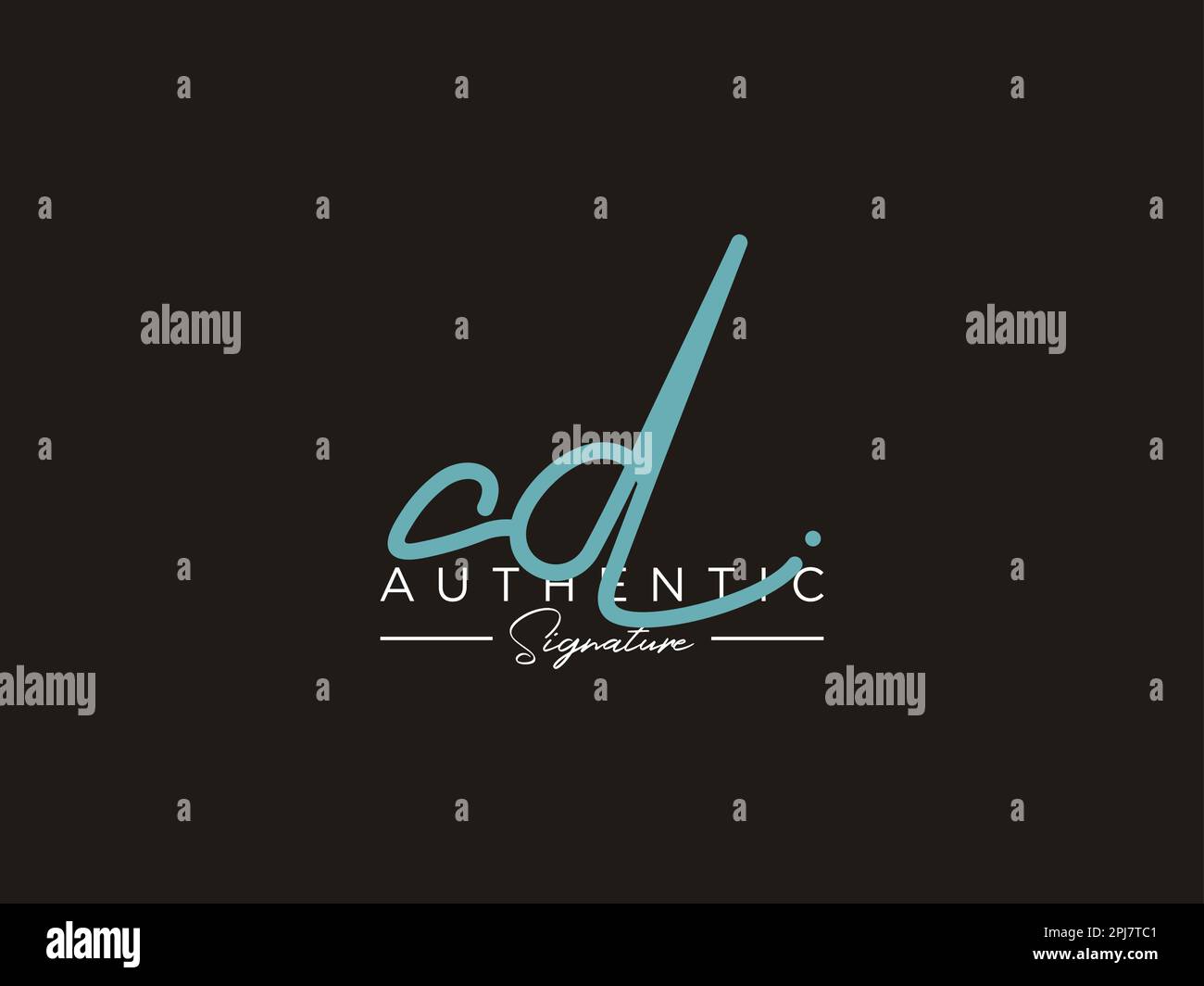 AD Signature Logo Template Vector Stock Vector Image & Art - Alamy