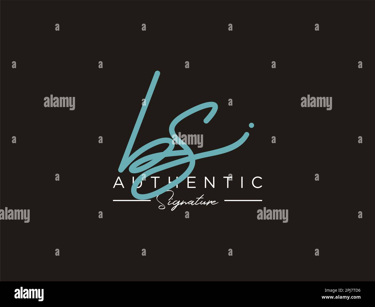 BS Signature Logo Template Vector Stock Vector Image & Art - Alamy