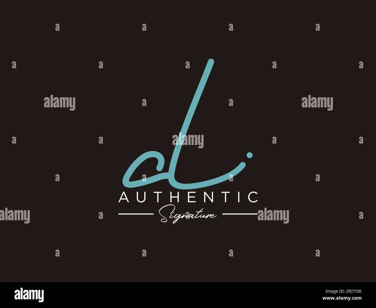 AL Signature Logo Template Vector Stock Vector Image & Art - Alamy