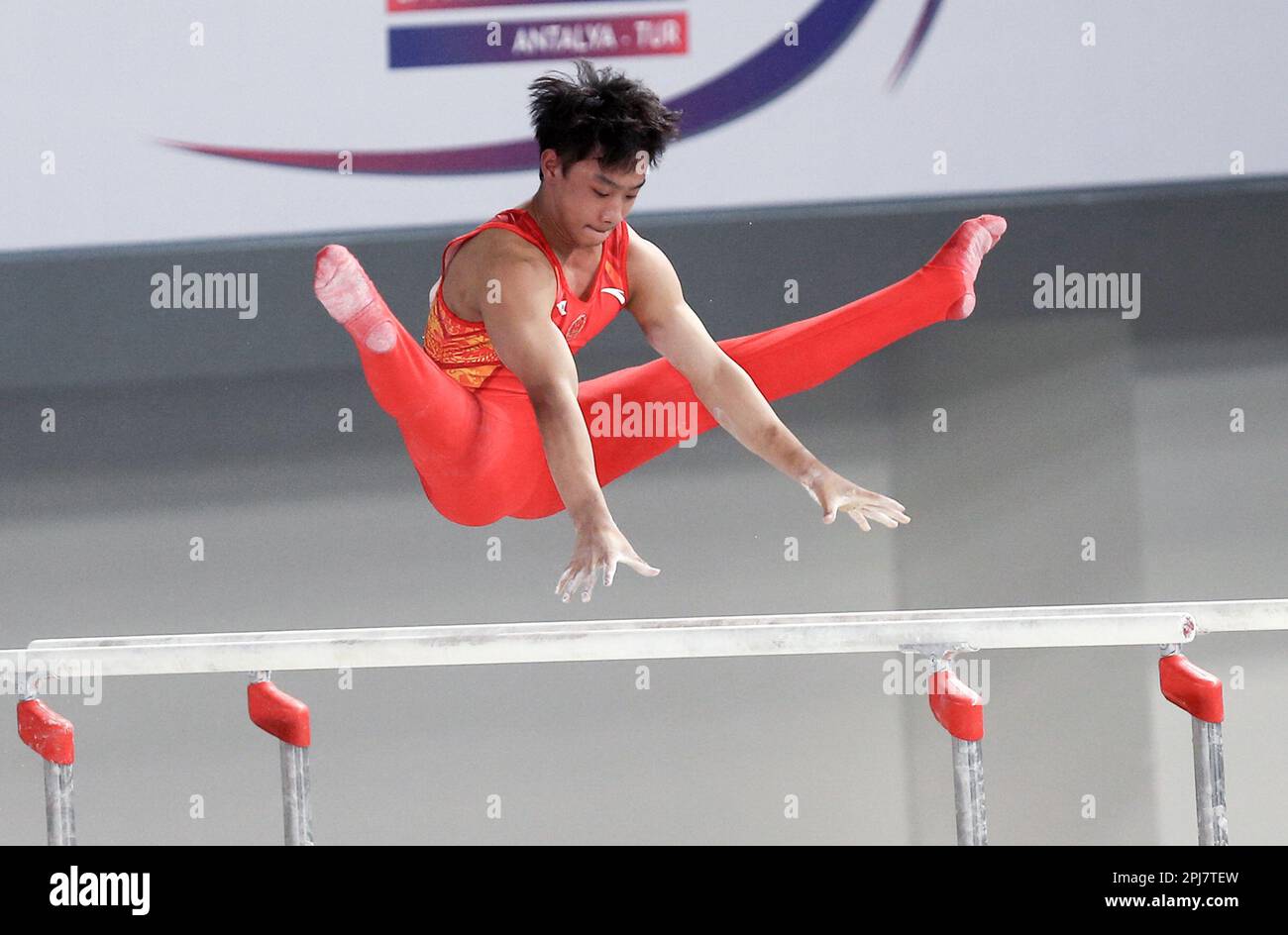 Antalya, Turkey. 31st Mar, 2023. Yang Chunjie of China competes in the ...