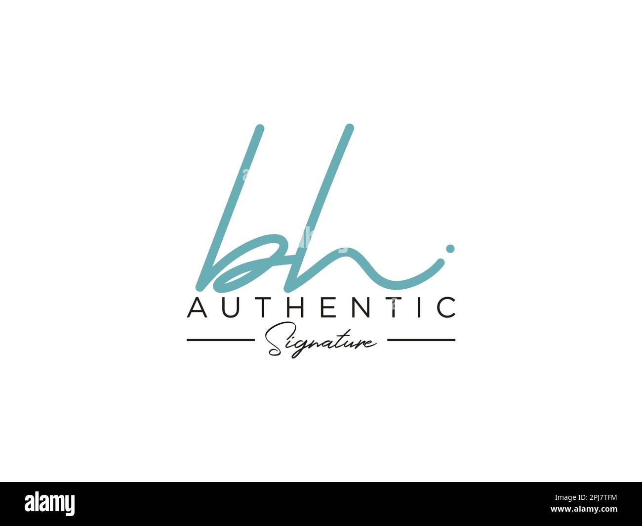 Bh letter design hi-res stock photography and images - Alamy