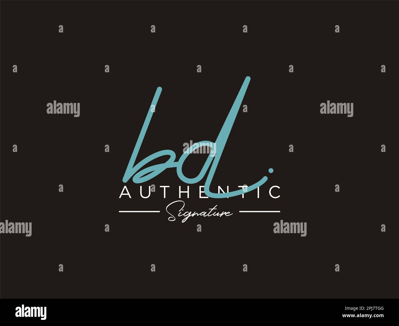 BD Signature Logo Template Vector Stock Vector Image & Art - Alamy