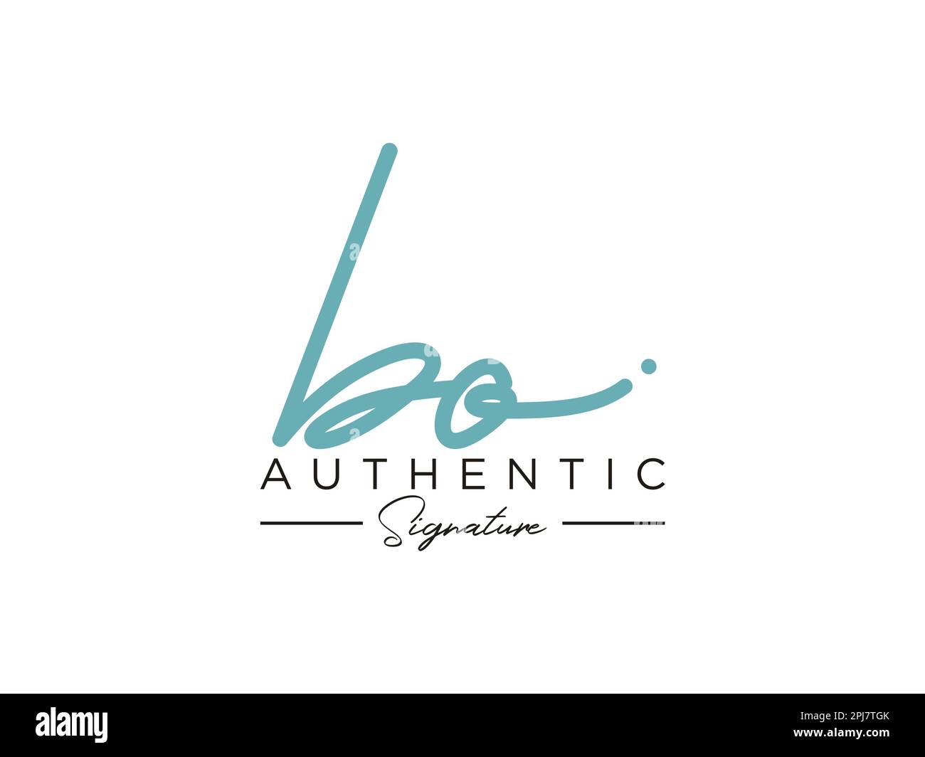 BO Signature Logo Template Vector Stock Vector Image & Art - Alamy