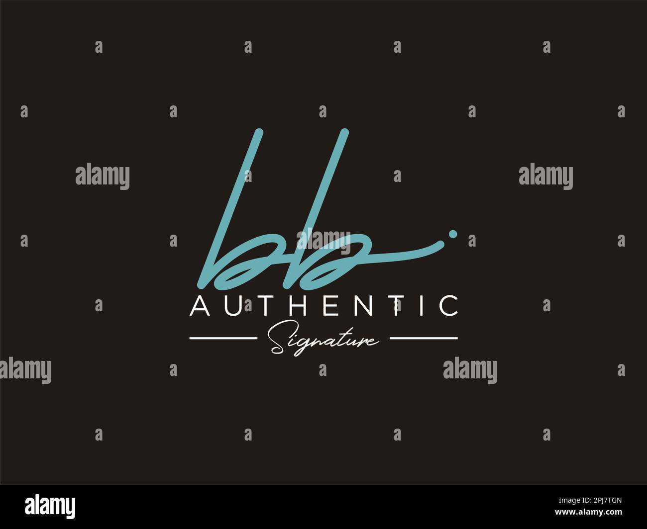 BB Signature Logo Template Vector Stock Vector Image & Art - Alamy