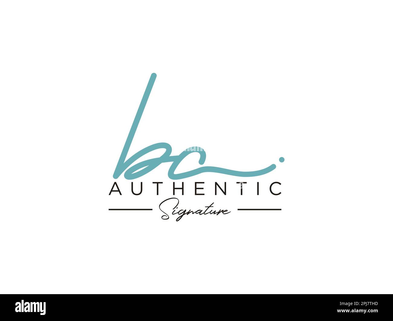 BA Signature Logo Template Vector Stock Vector Image & Art - Alamy