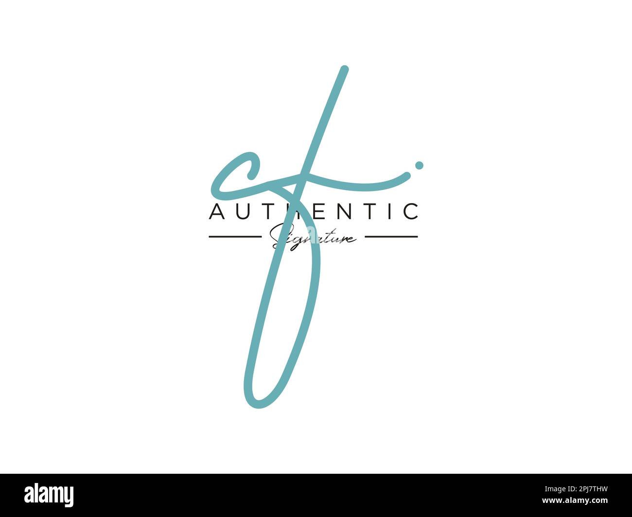 CF Signature Logo Template Vector Stock Vector Image & Art - Alamy