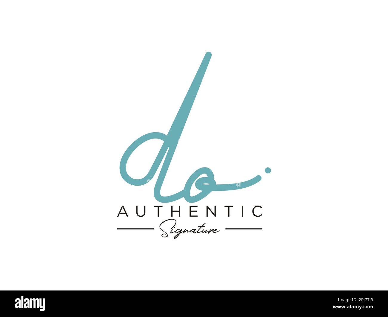 DO Signature Logo Template Vector Stock Vector Image & Art - Alamy