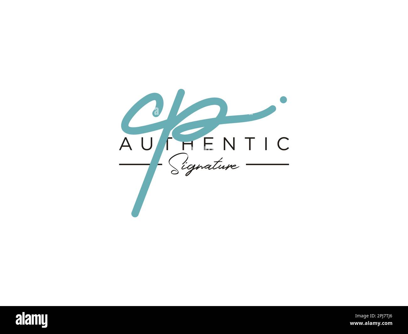 CP Signature Logo Template Vector Stock Vector Image & Art - Alamy