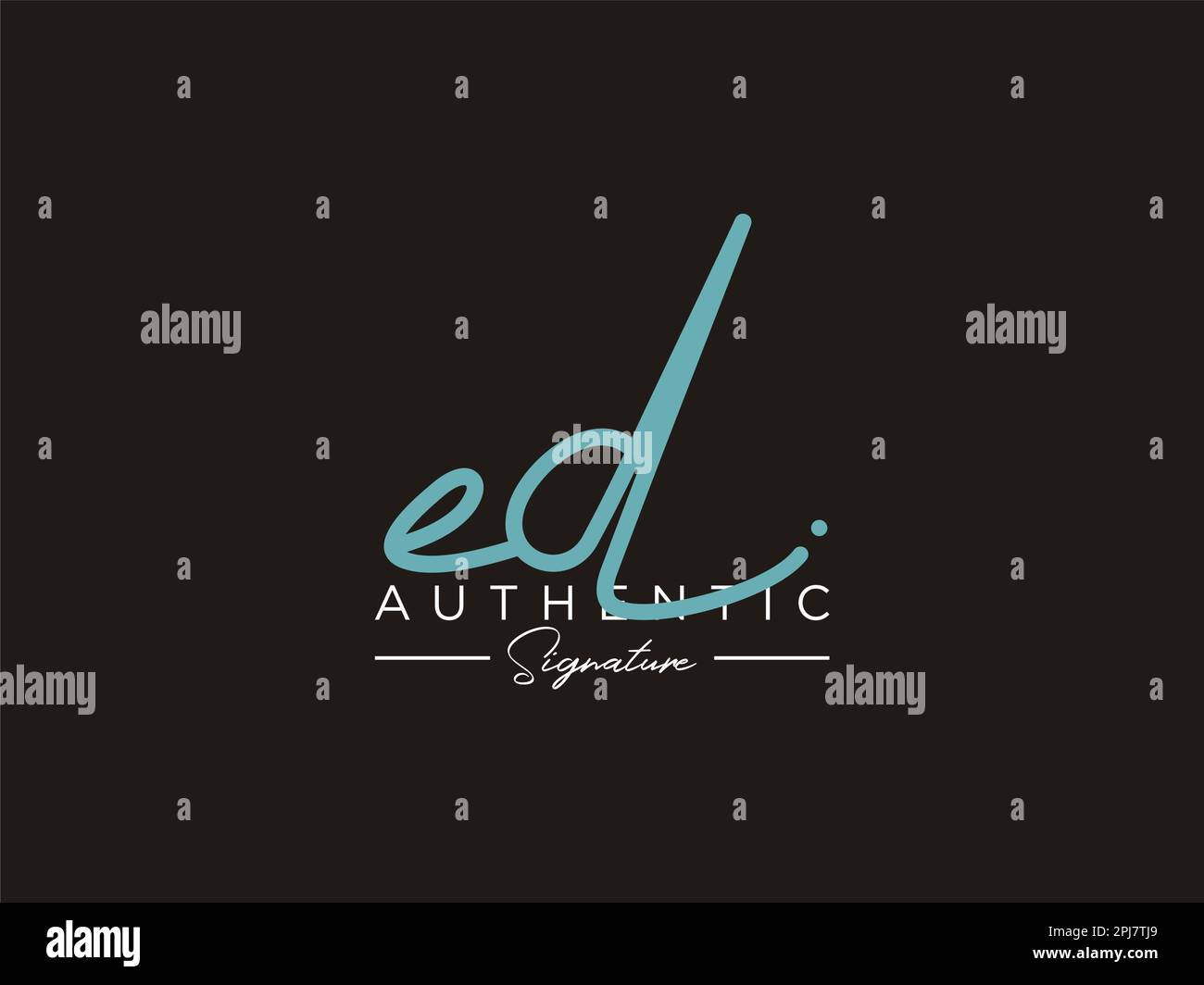 ED Signature Logo Template Vector Stock Vector Image & Art - Alamy