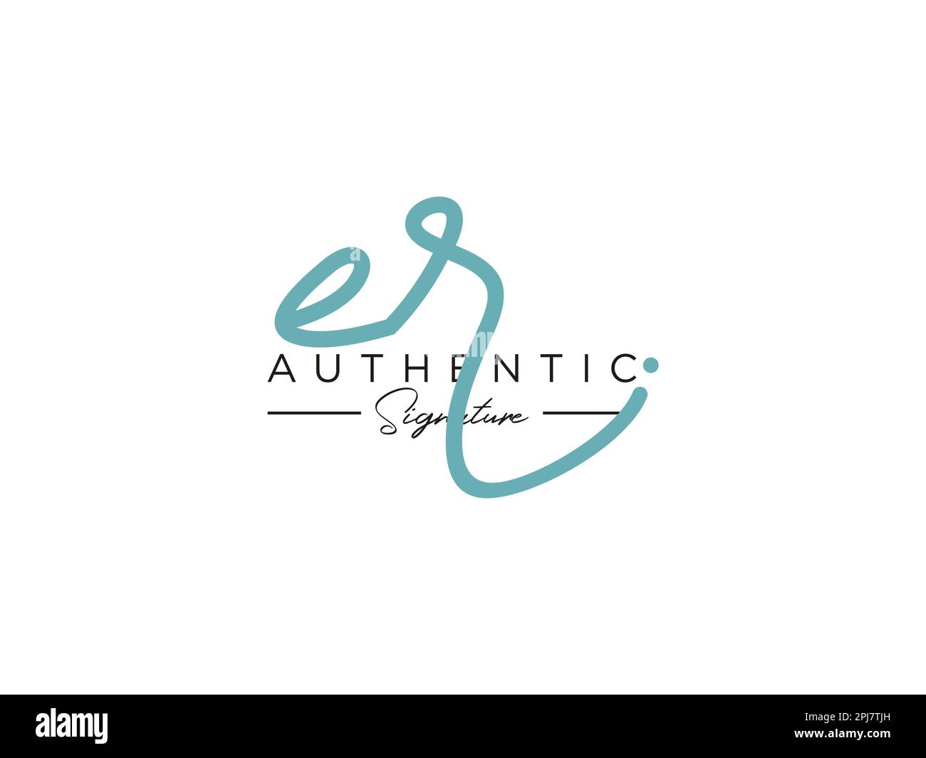 ER Signature Logo Template Vector Stock Vector Image & Art - Alamy