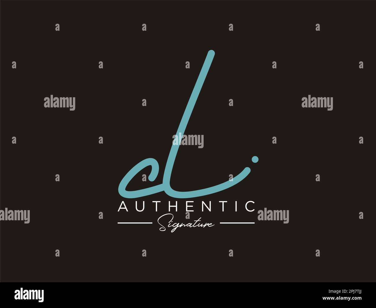 Cl signature Stock Vector Images - Alamy