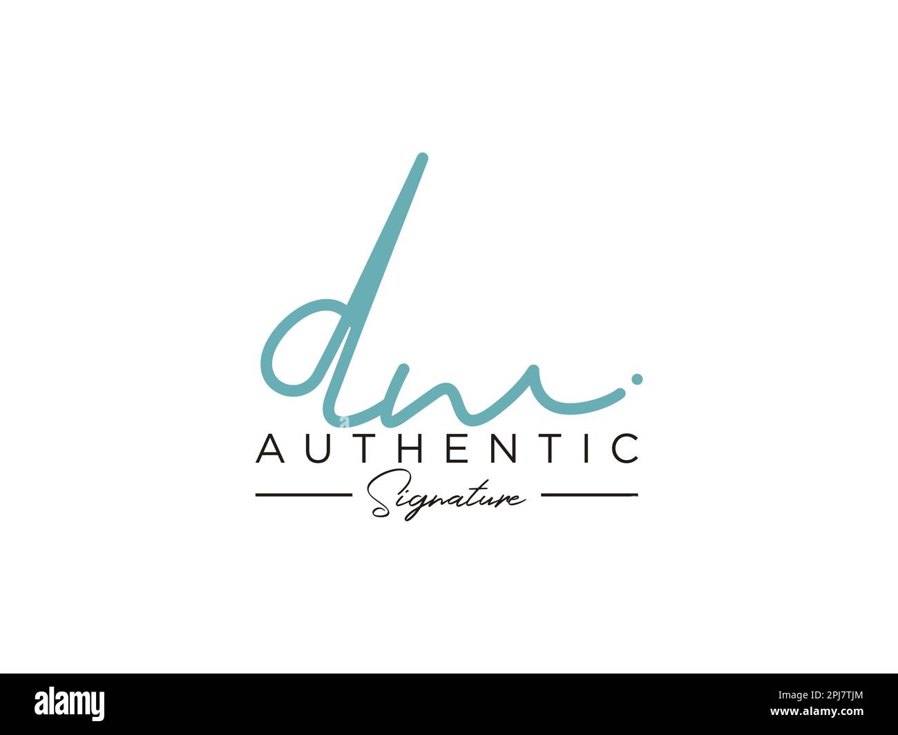 DW Signature Logo Template Vector Stock Vector Image & Art - Alamy