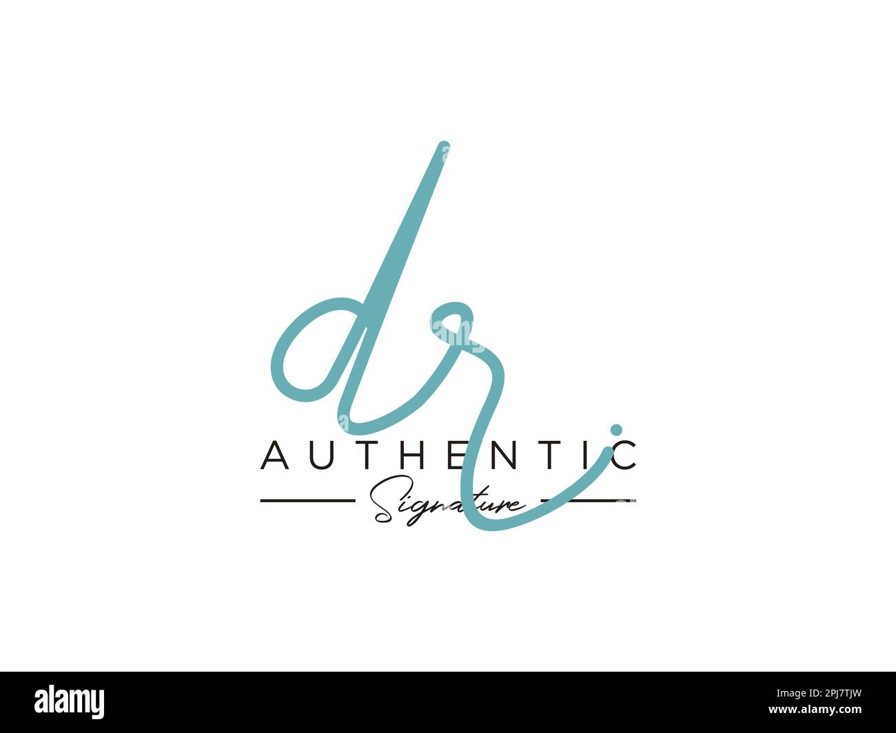 DR Signature Logo Template Vector Stock Vector Image & Art - Alamy